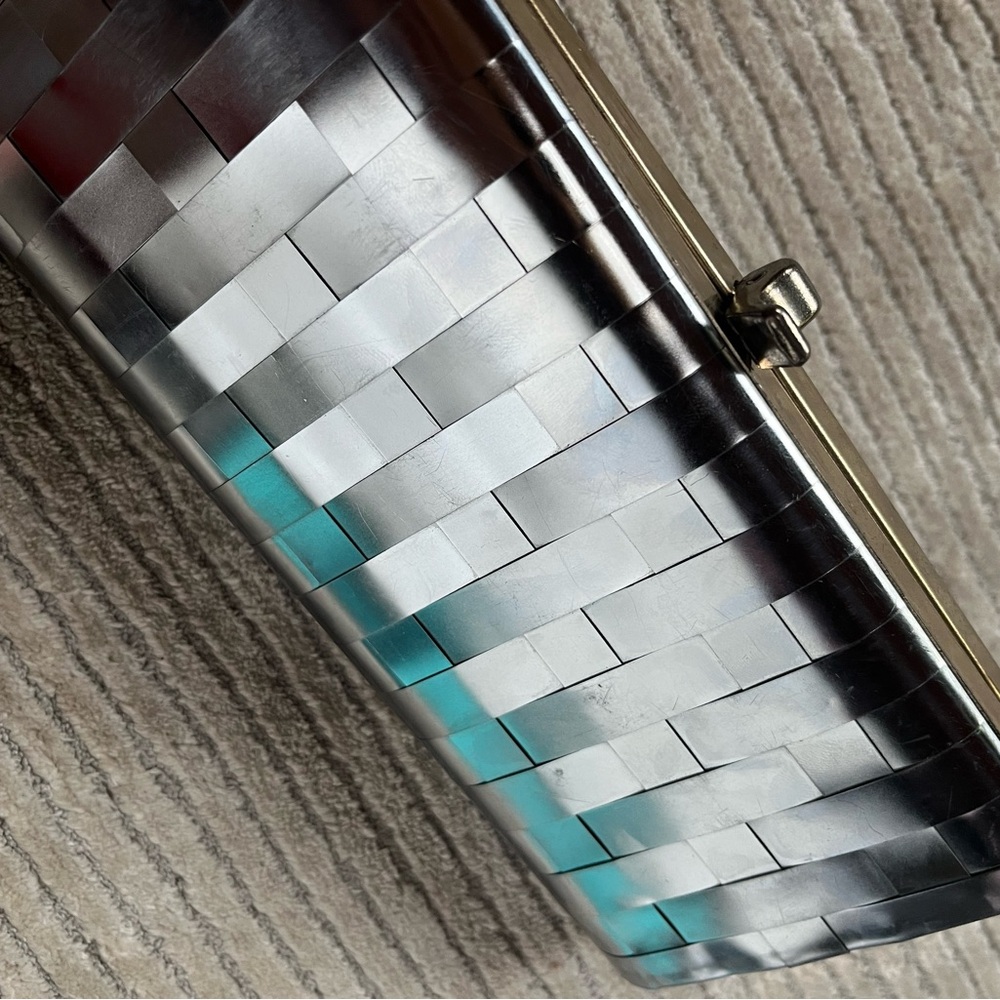 Rare Vintage Metal Clutch - Gem